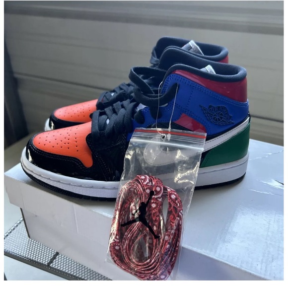 Jordan | Shoes | Nike Air Jordan Mid Se Multi Patent Leather Womens 9 ...